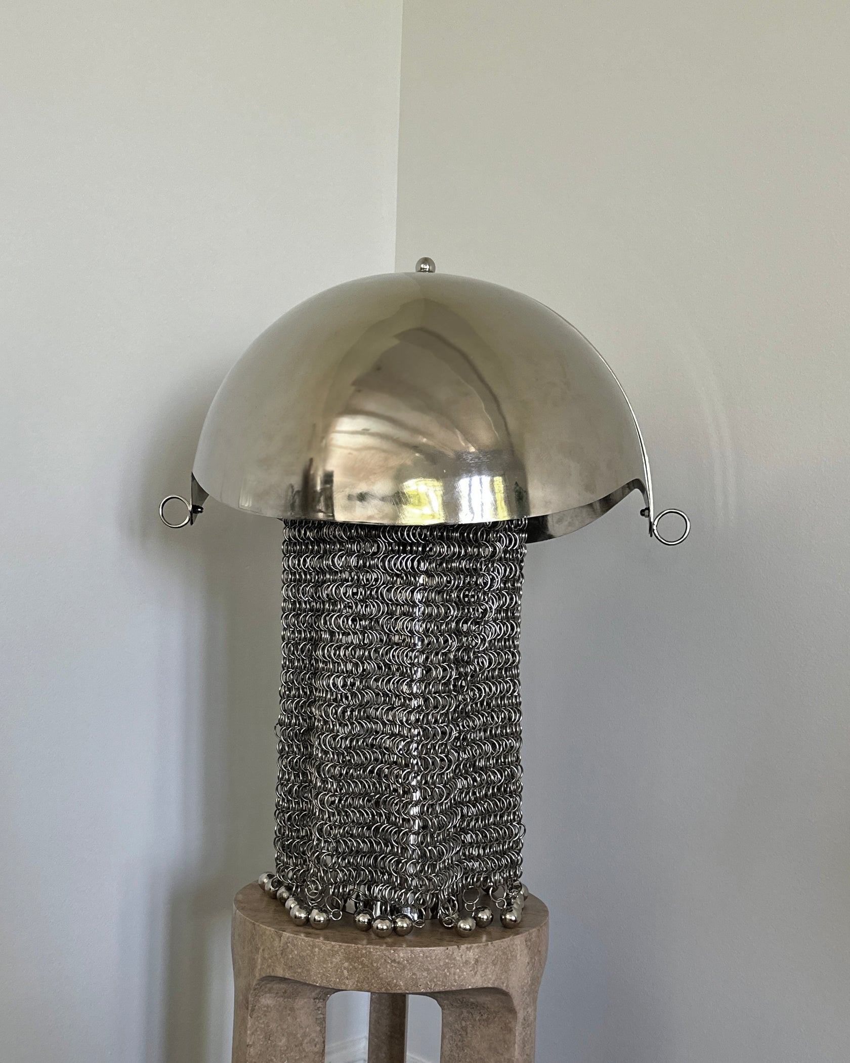 Stainless Steel Chainmail Cyanea Domed Table Lamp 1 of 1, Designed By ...