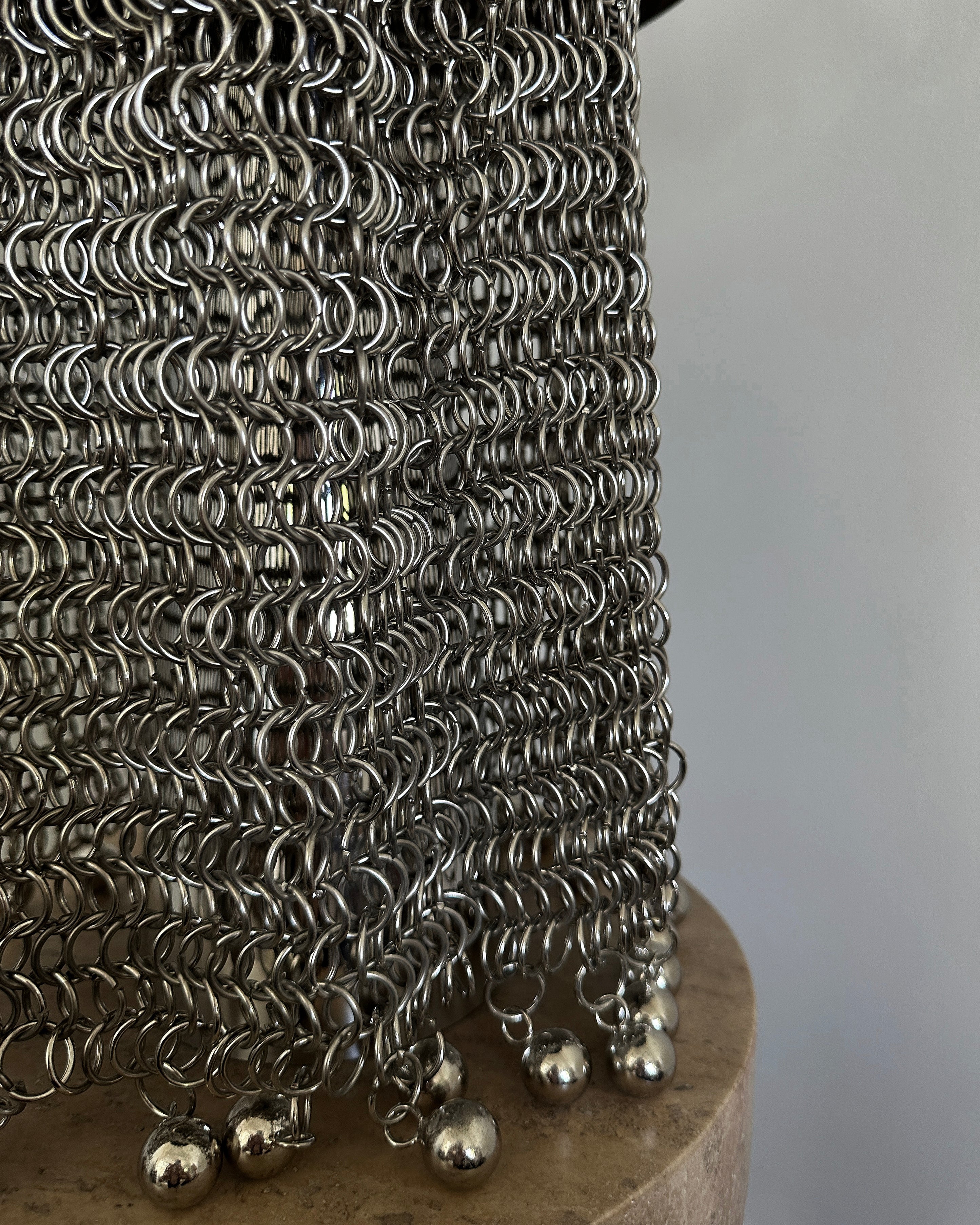 Stainless Steel Chainmail Cyanea Domed Table Lamp 1 of 1, Designed By ...